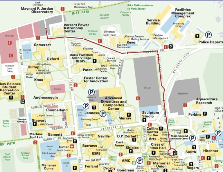 Buses Versant Parking Map | Collins Center for the Arts